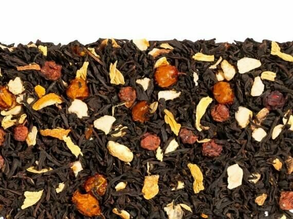 Чай "Вишневый Бергамот" от Русской чайной компании, листовой, натуральный, 100г