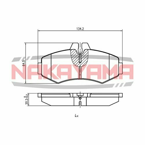 Колодки тормозные дисковые Nakayama HP8386NY