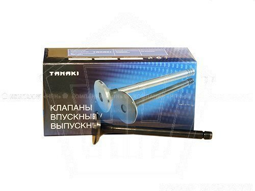 Клапан выпускной ваз 2101 tanaki (к-т 4шт.) в уп. (tkv-1007012-11)