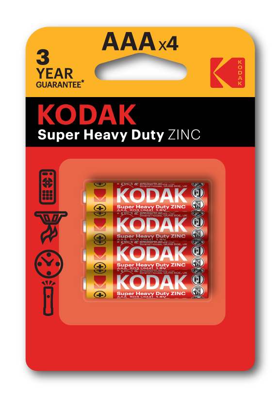 Kodak R03 HD BP4 (кратно 4) (комплект из 40 шт)
