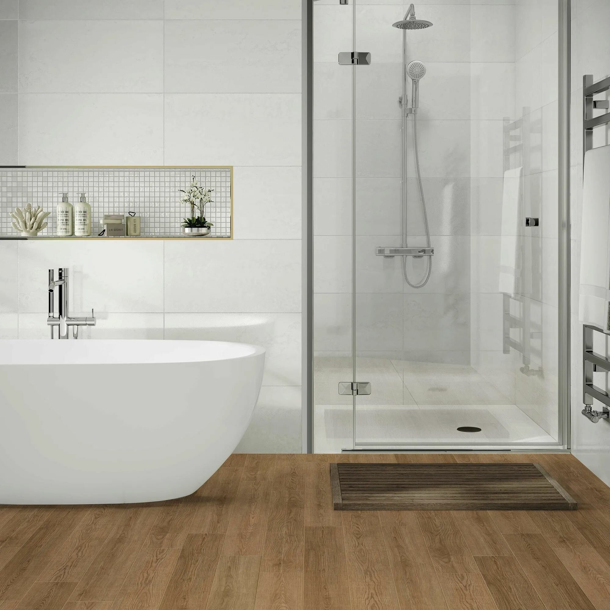 Виниловая плитка SPC CronaFloor Wood 4V Плунге XJ83008-3 (в уп. 10 шт./2.16 м2)