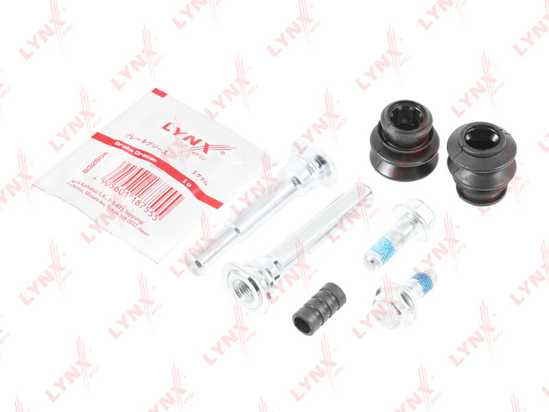 Комплект направляющих тормозного суппорта (направляющая Ø 9 mm) LYNXauto BC-2018. Для: Kia, Киа, Rio II 05>(Передний) Mazda, Мазда, CX-7 07-09 / CX-9