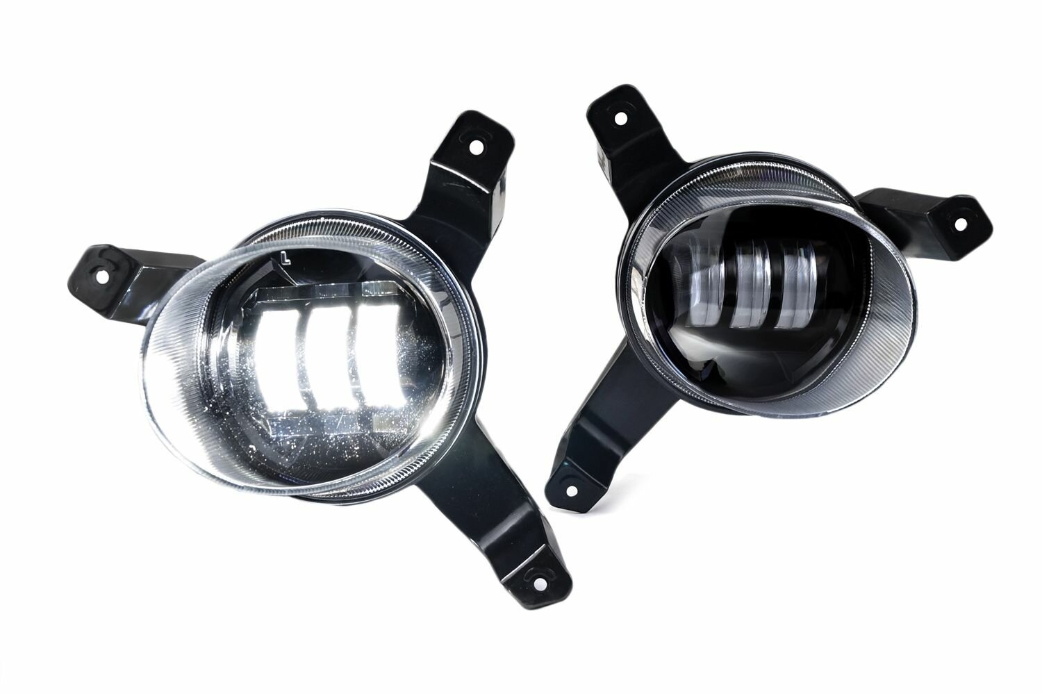 Диодные ПТФ Sal-Man 3 линзы 50w 6000К для Шевроле Авео T250 (рестайлинг) 2006-2012 г. в.