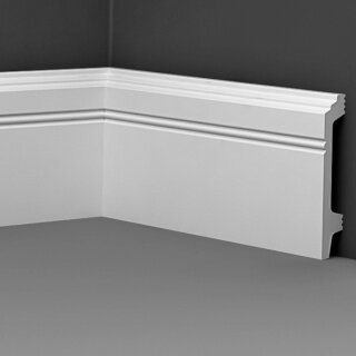 Плинтус Напольный Дюрополимер Де-Багет Н120 Ш20хВ120хД2000 мм.