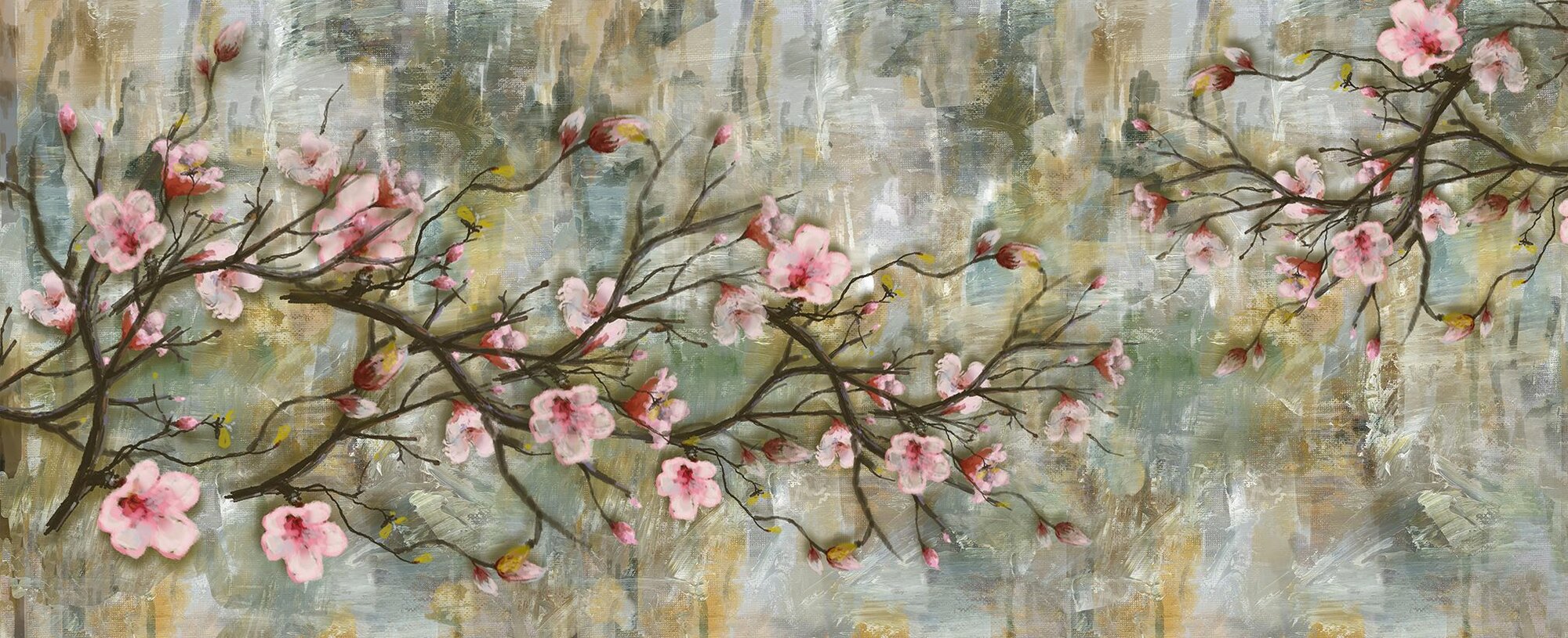 Фотообои Ветки сакуры 270х736 см