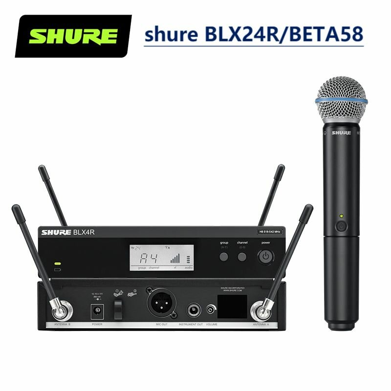 Shure Микрофон для живого вокала BLX24R-BETA58-1A
