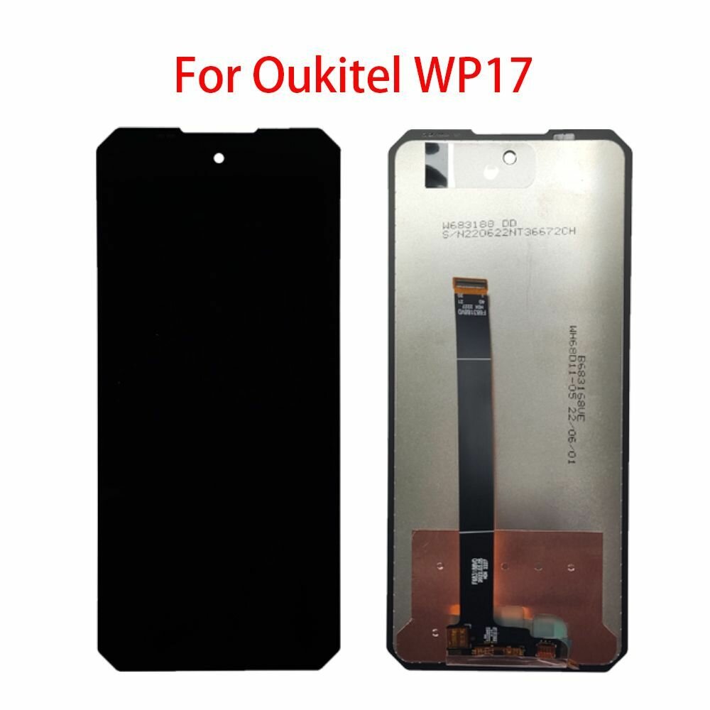 Дисплей на Oukitel WP17 в сборе с тачскрином Черны