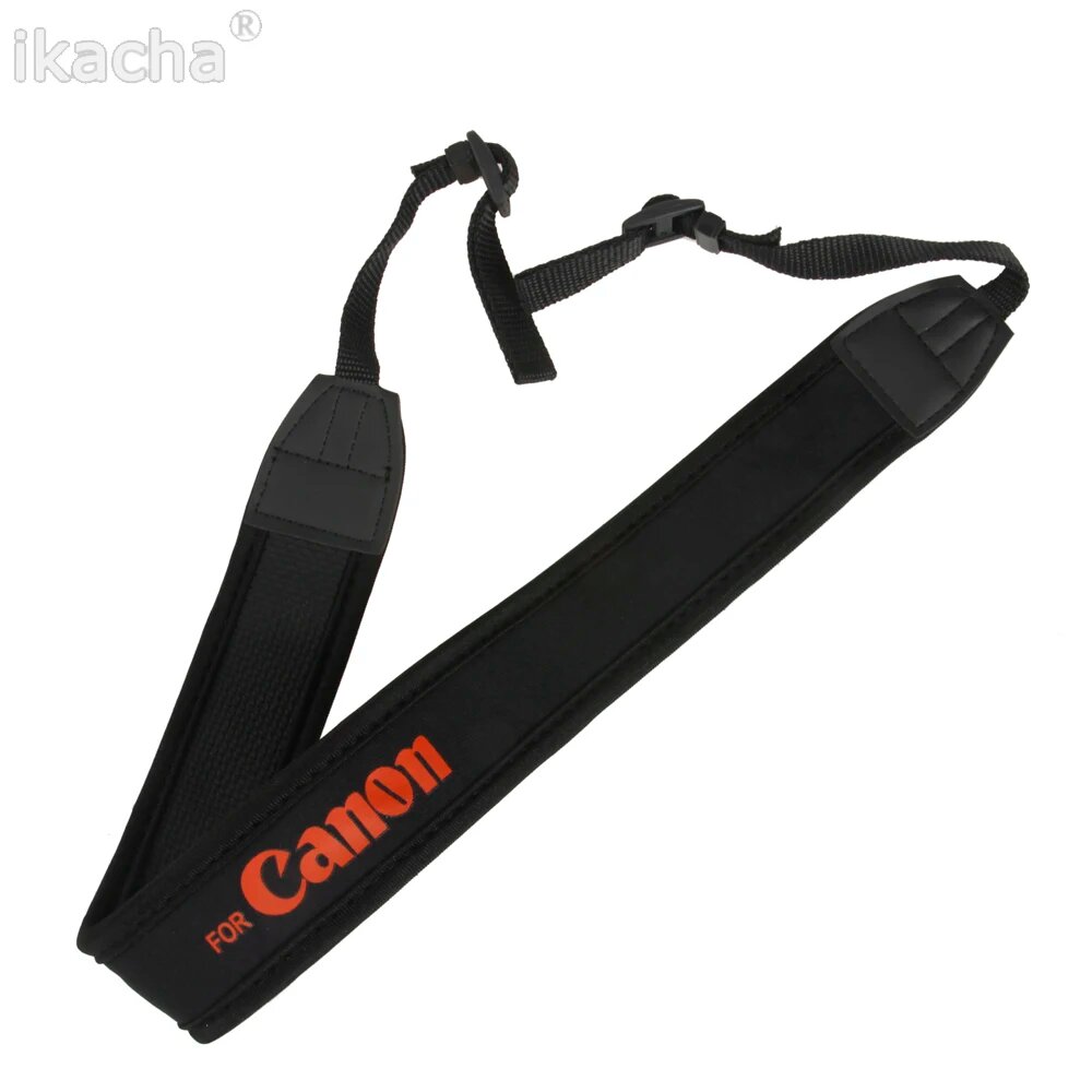 Черный плечевой ремень для камеры Canon ikacha