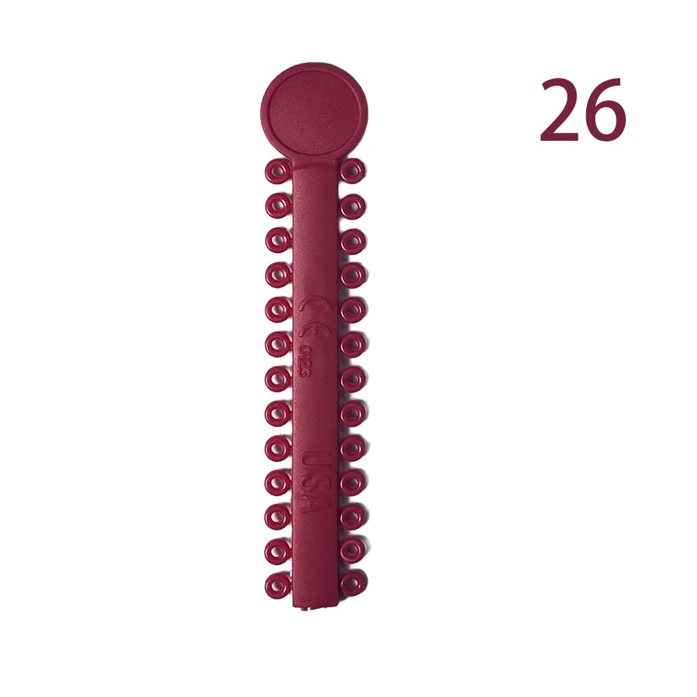 PAQIN Ортодонтические резинки для брекетов 15 цветов Color26