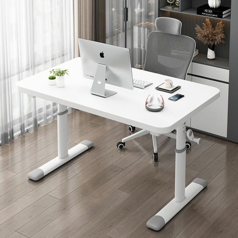 Белый подъемный складной рабочий стол