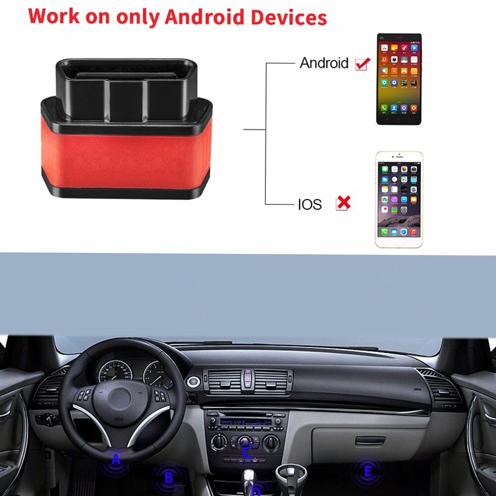 KONNWEI KW902 Mini BT OBD-II (красный)