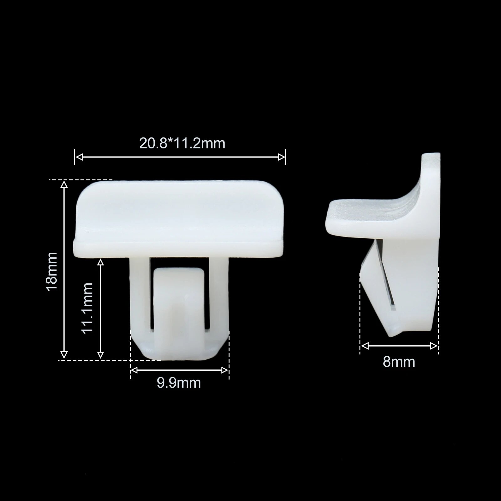 20 шт, пряжка передней решетки автомобиля, винты для защиты заднего бампера, позиционирующий крепеж 68225214 АА для Chrysler Auto Clip Аксессуары