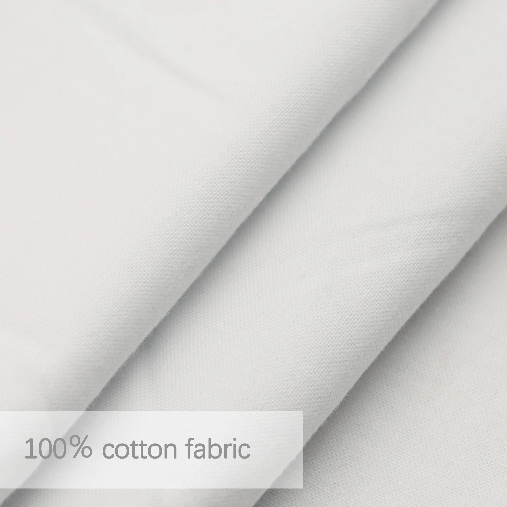 Хлопковая ткань Ливерпуль 2 шт. Белый, Pure Cotton Fabric