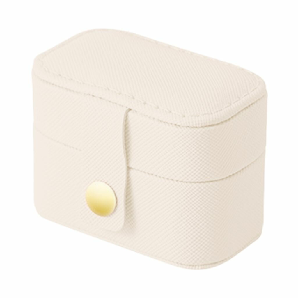 Дорожный органайзер для ювелирных изделий, чехол для женщин, миниатюрная коробка для хранения колец и сережек, небольшой контейнер для ювелирных изделий из искусственной кожи