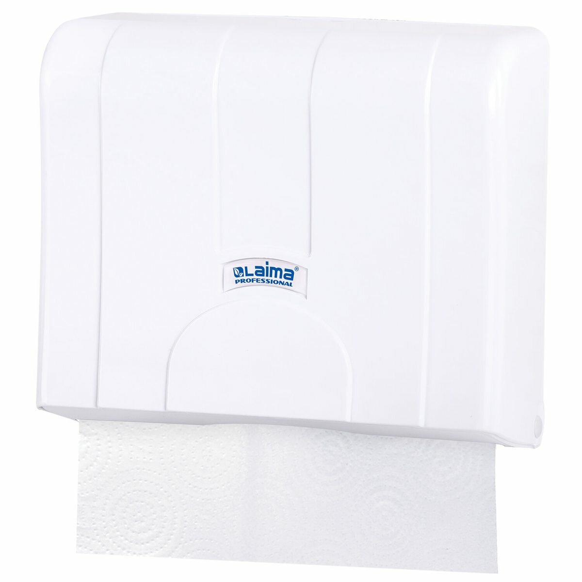 Диспенсер для полотенец листовых Лайма Professional LSA H2, Z-сложение, пластик, белый (607991)