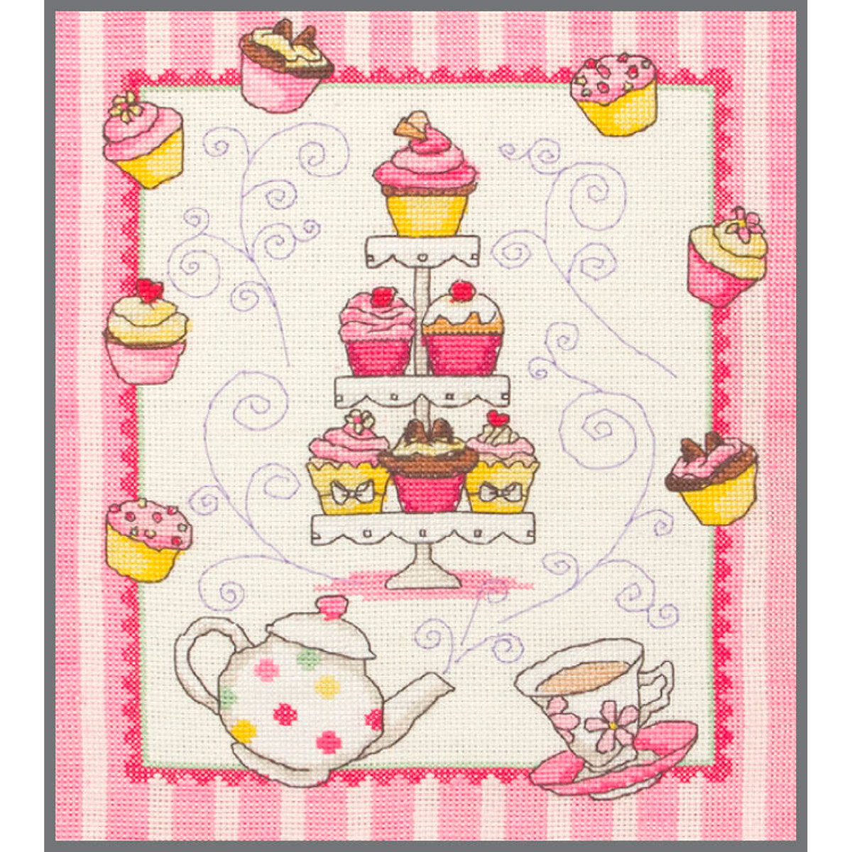 Набор для вышивания Anchor "Cupcake" 24*20см, MEZ Венгрия, ACS44