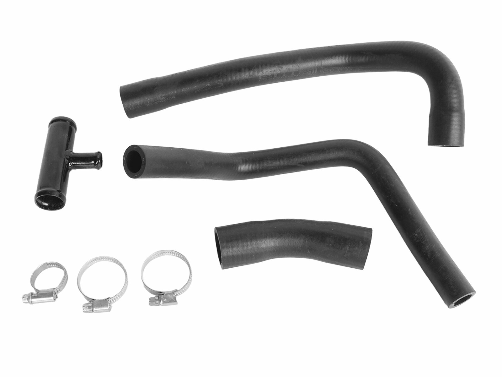 Патрубок радиатора нижний Lada Largus, Renault Logan, Sandero дв.8кл, тройник, хомуты Riginal комплект 3шт