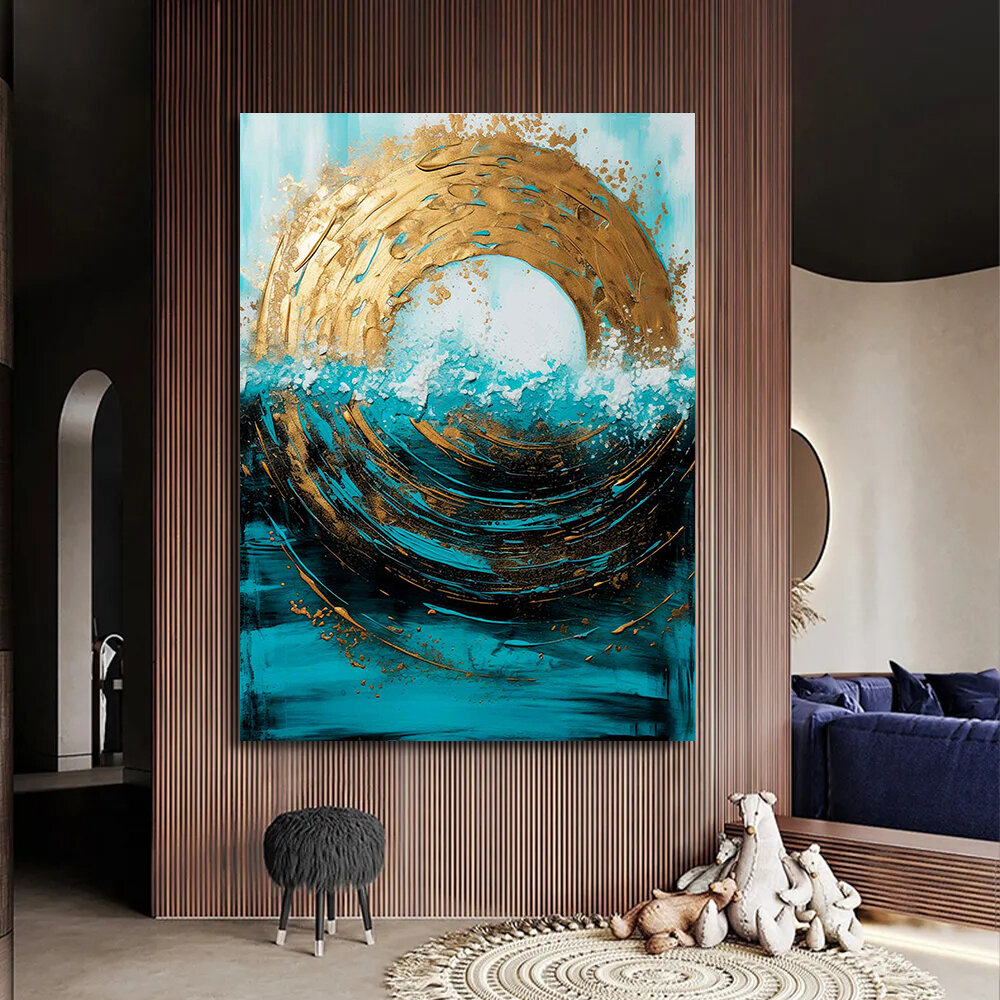 Абстракция / картины для интерьера, абстрактная картина на стену, 50х70 см.