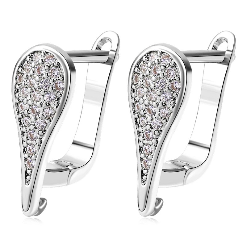 Комплект для изготовления сережек Juya White Gold