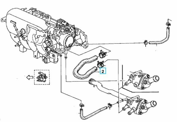 Шланг, байпасное выходное отверстие (Оригинал)