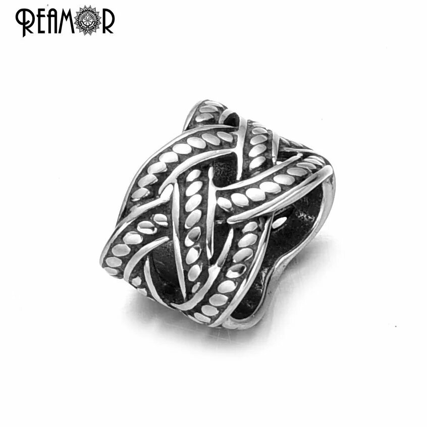 REAMOR Бусины-слайдеры из нержавеющей стали 4 шт. FKZ042