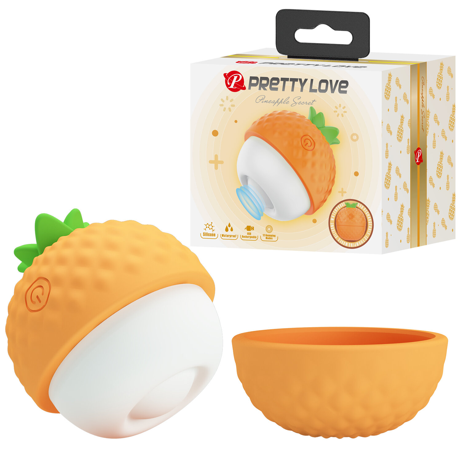 Вибратор Pretty Love BI-300064-1, 12 режимов, гибкий, с пульсацией