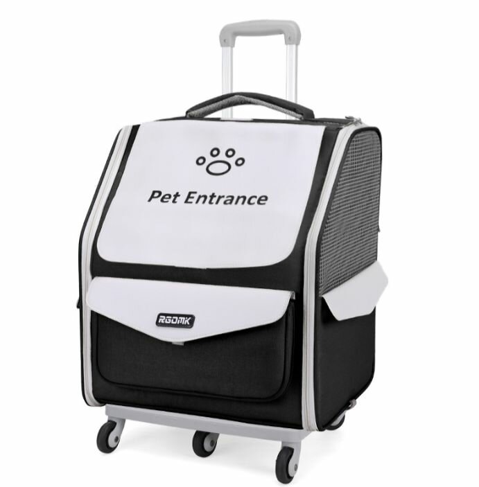 Сумка-переноска, рюкзак на колёсах для животных, кошек и собак перевозка в самолёте на отдых.