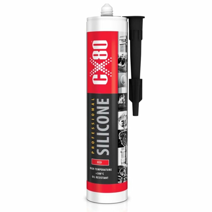 CX80 cx80381 Герметик силиконовый термостойкий SILICONE PROFESSIONAL 310ml (red)