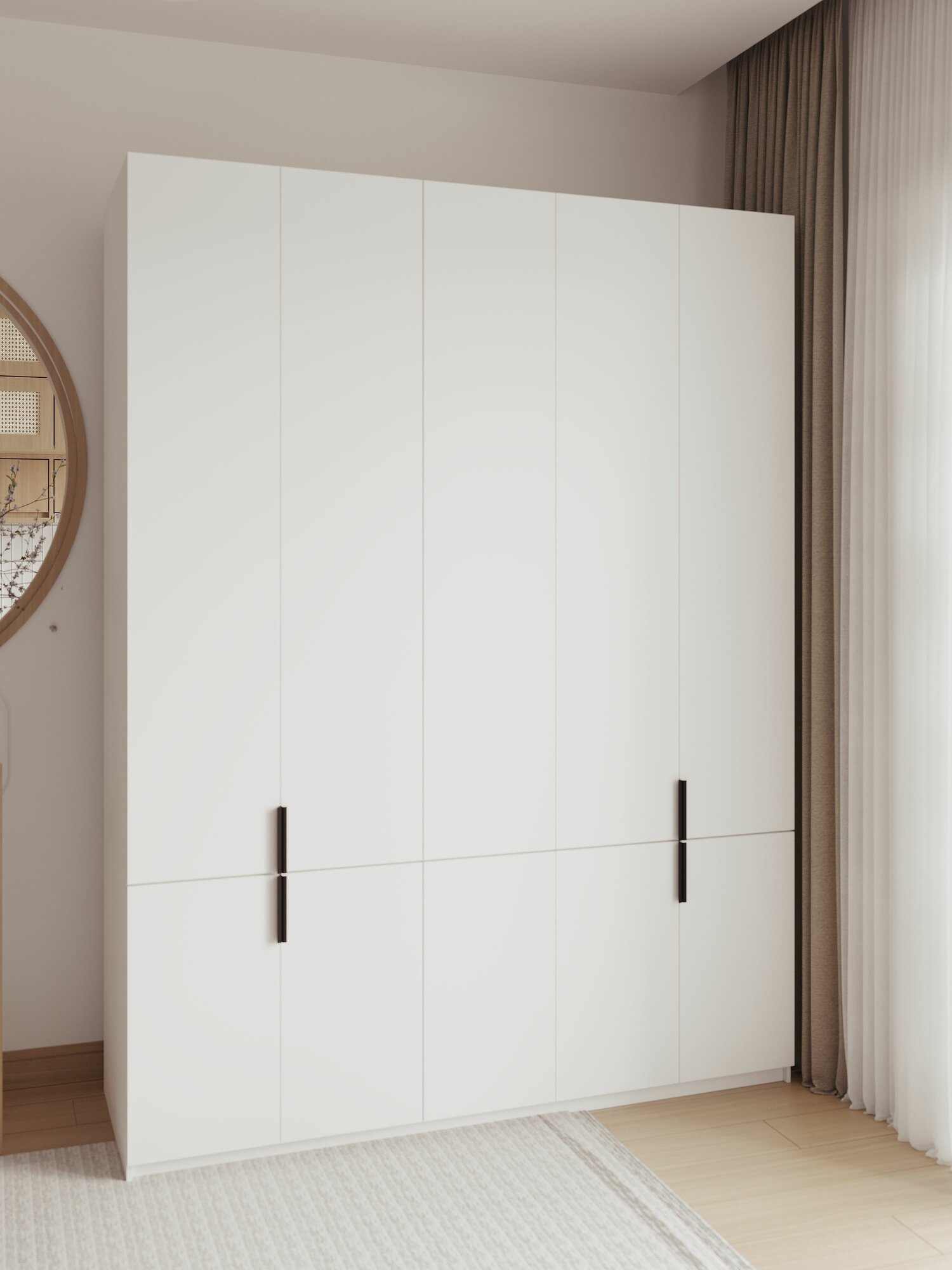 Шкаф на балкон Фьорд 7, 280х60х250, белый гладкий, FRESH мебель