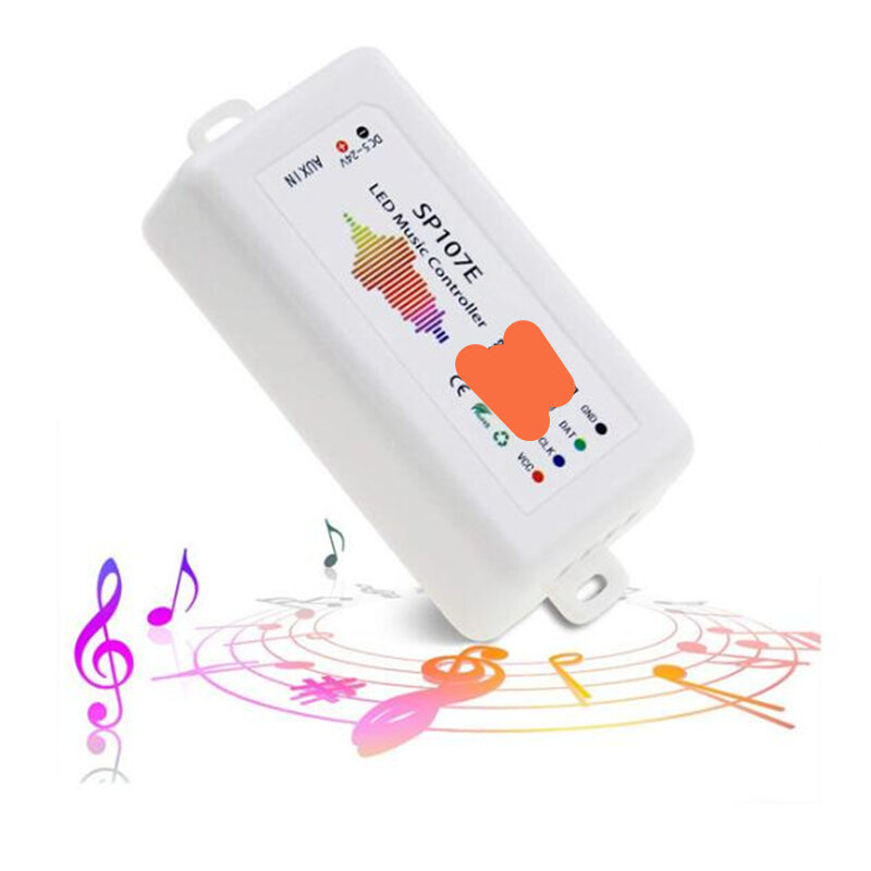 SP107E DC5 24V светодиодный музыкальный контроллер с беспроводным приложением Bluetooth