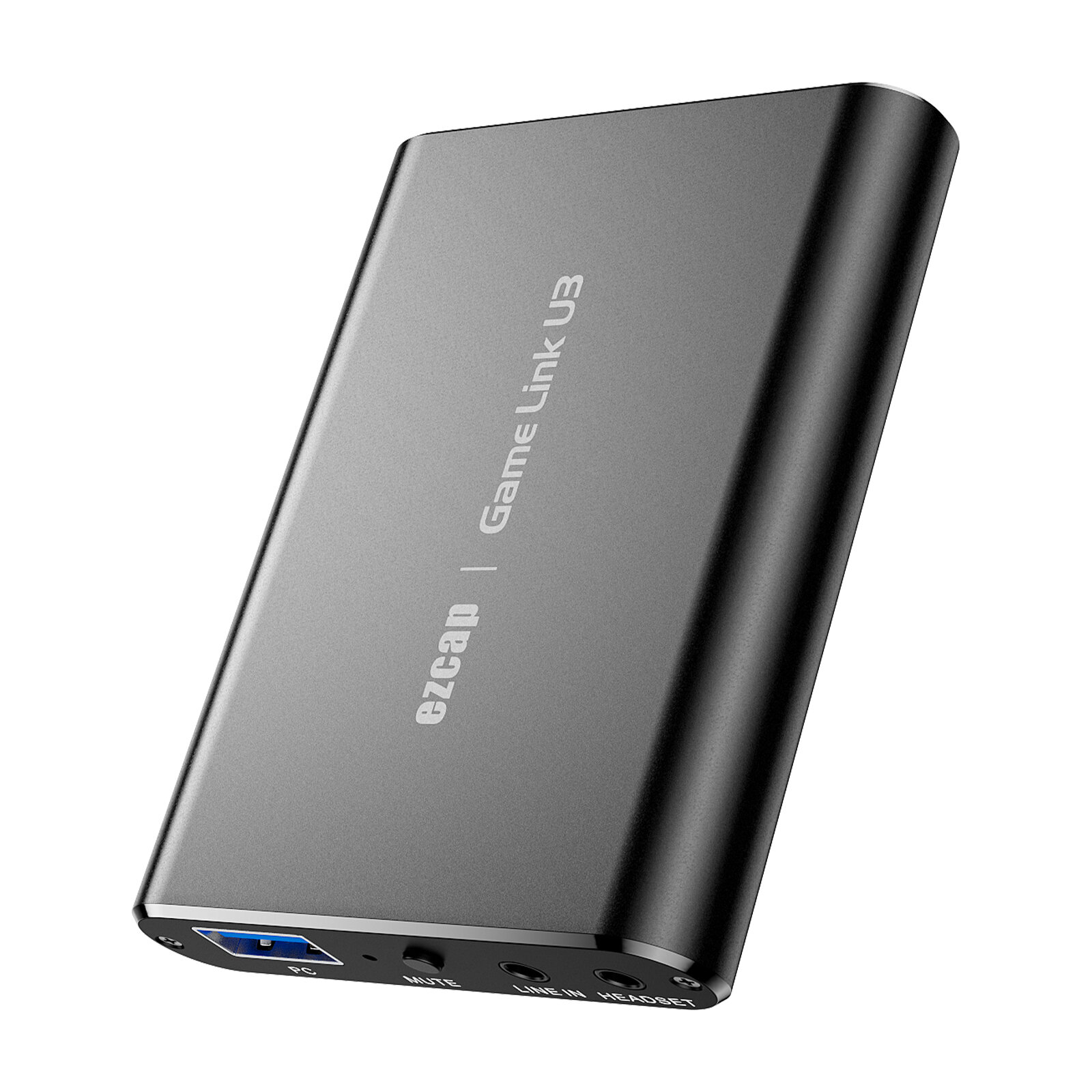 Ezcap371 Game Link U3 Video Capture Box 4K Loop Out 1080P HD Recording USB3.2 Audio Converter Support MIC IN LINE Plug and Play for Camcorder TV Computer Console