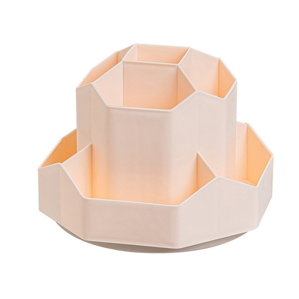 Pencil Pen Holder for Desk 9 Slots 360 Degree Rotatable Desktop Organizer Makeup Brush Storage Stationery Supplies Home Office School