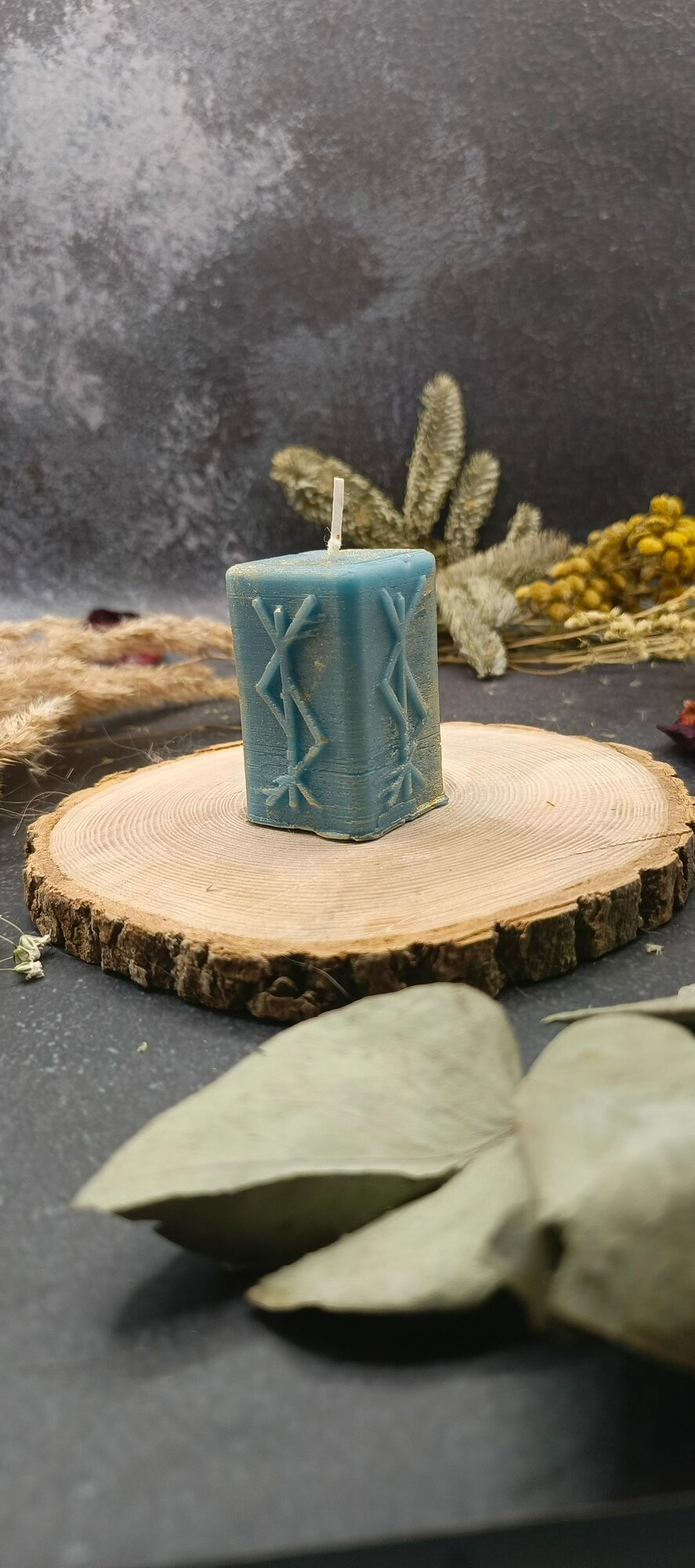 Свеча "Фортуна" Лазурный