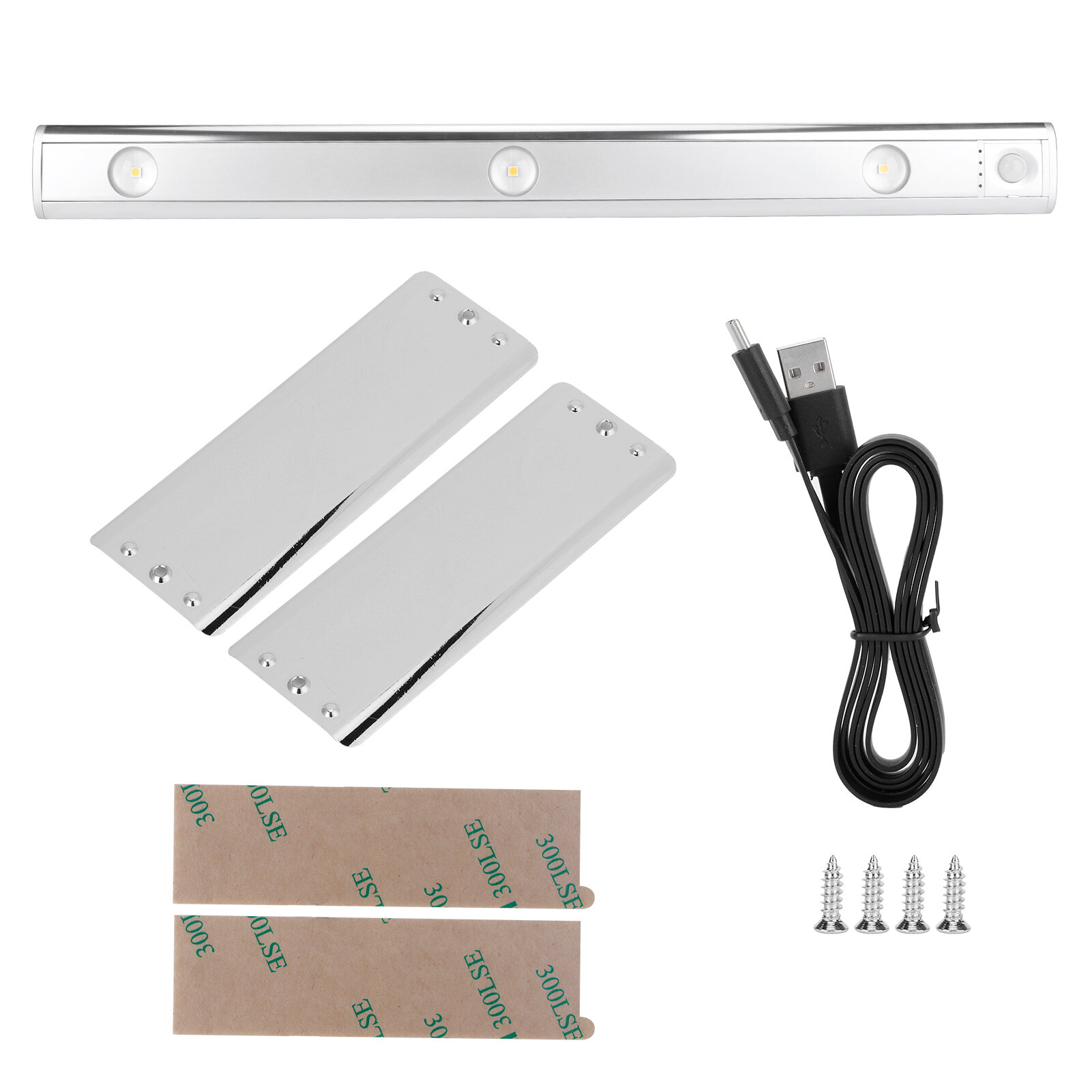 Индукционная лампа для шкафа, 3 светодиода, 44 см, теплый белый