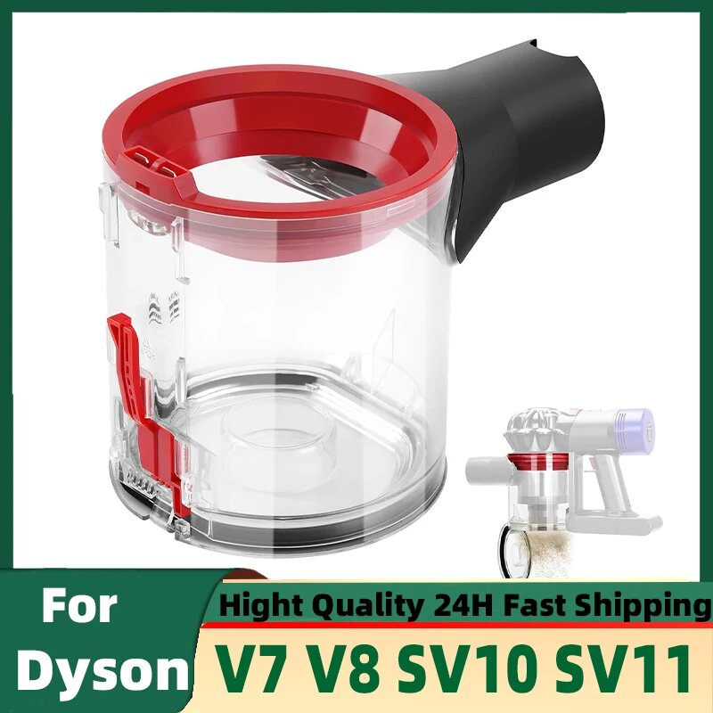 Запасные части для пылесборника для пылесоса Dyson V7 (SV11) V8 (SV10), сменный прозрачный контейнер для вакуумной канистры, номер детали. 967699 -01