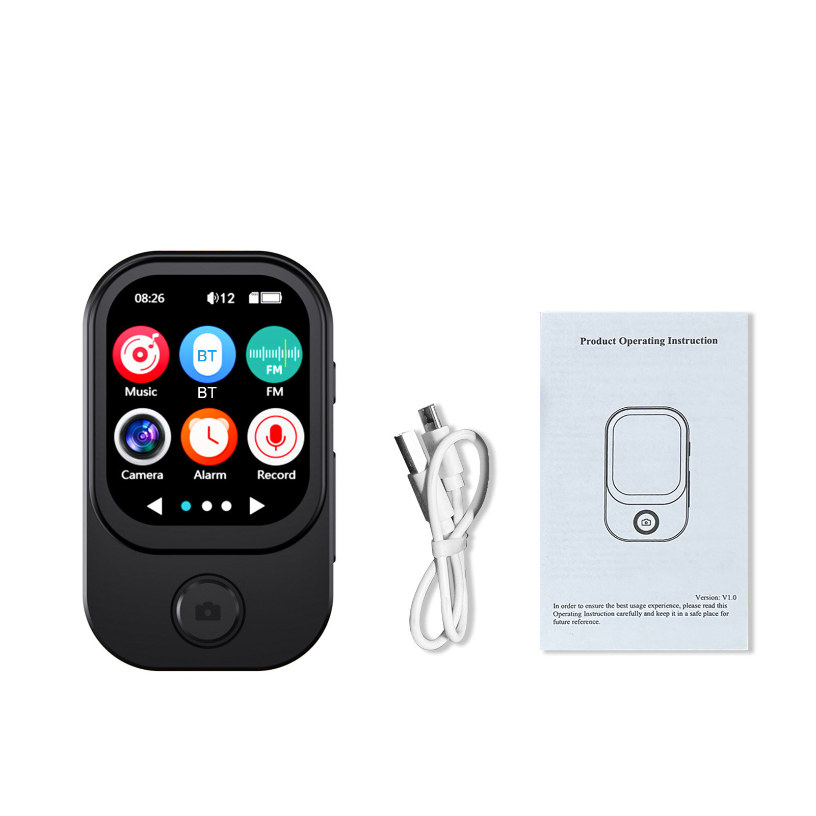 MP3 Music Player с камерой 2,01-дюймовой сенсорной металлической рамки портативной многофункции