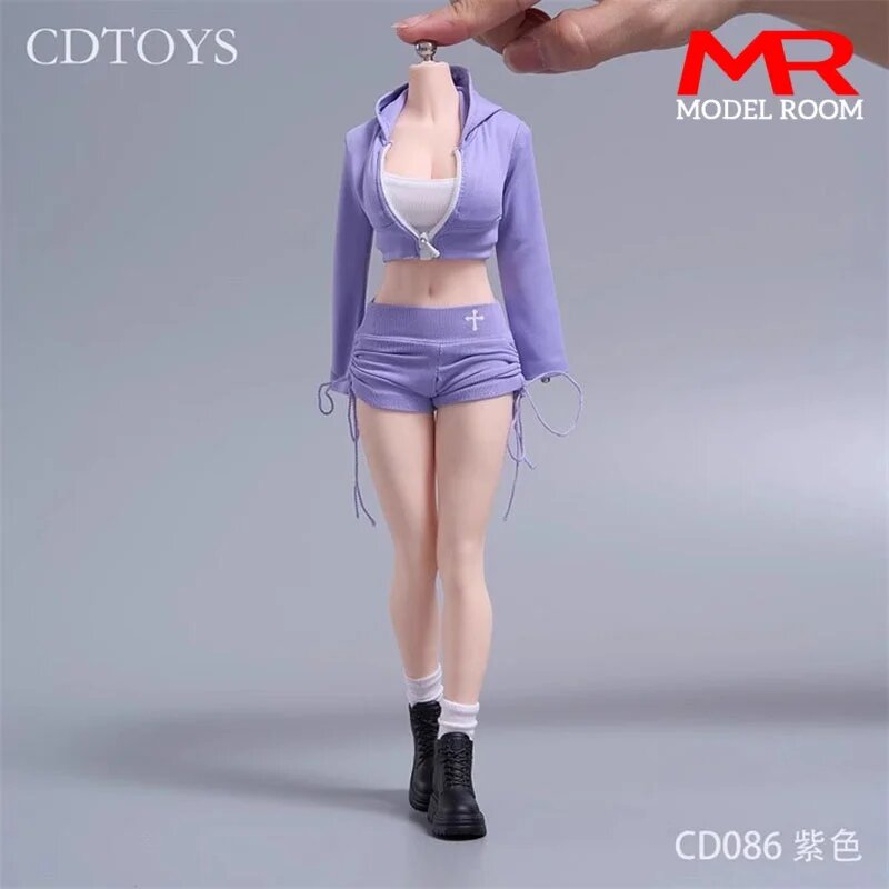Cdtoys cd086 1/6 scale female sports wear set for 12 inch action figure G