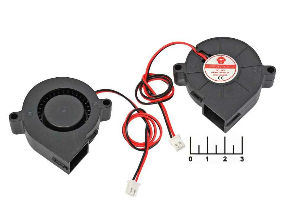 Вентилятор 24V 0.11A 50*50*15мм 5015 (разъем 2pin)