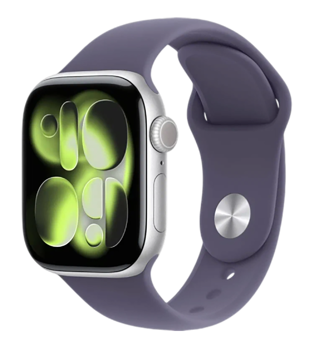 Умные часы Apple Watch S11 42mm GPS Silver Aluminium Case with Purple Fog Sport Band M/L MEU74