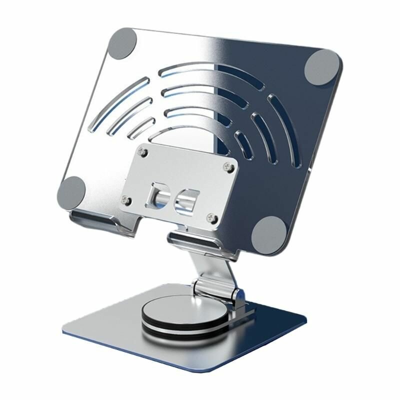 Алюминиевая док-станция для планшета с 360-градусным поворотом, портативное крепление, Хрустальное серебро - Тип А