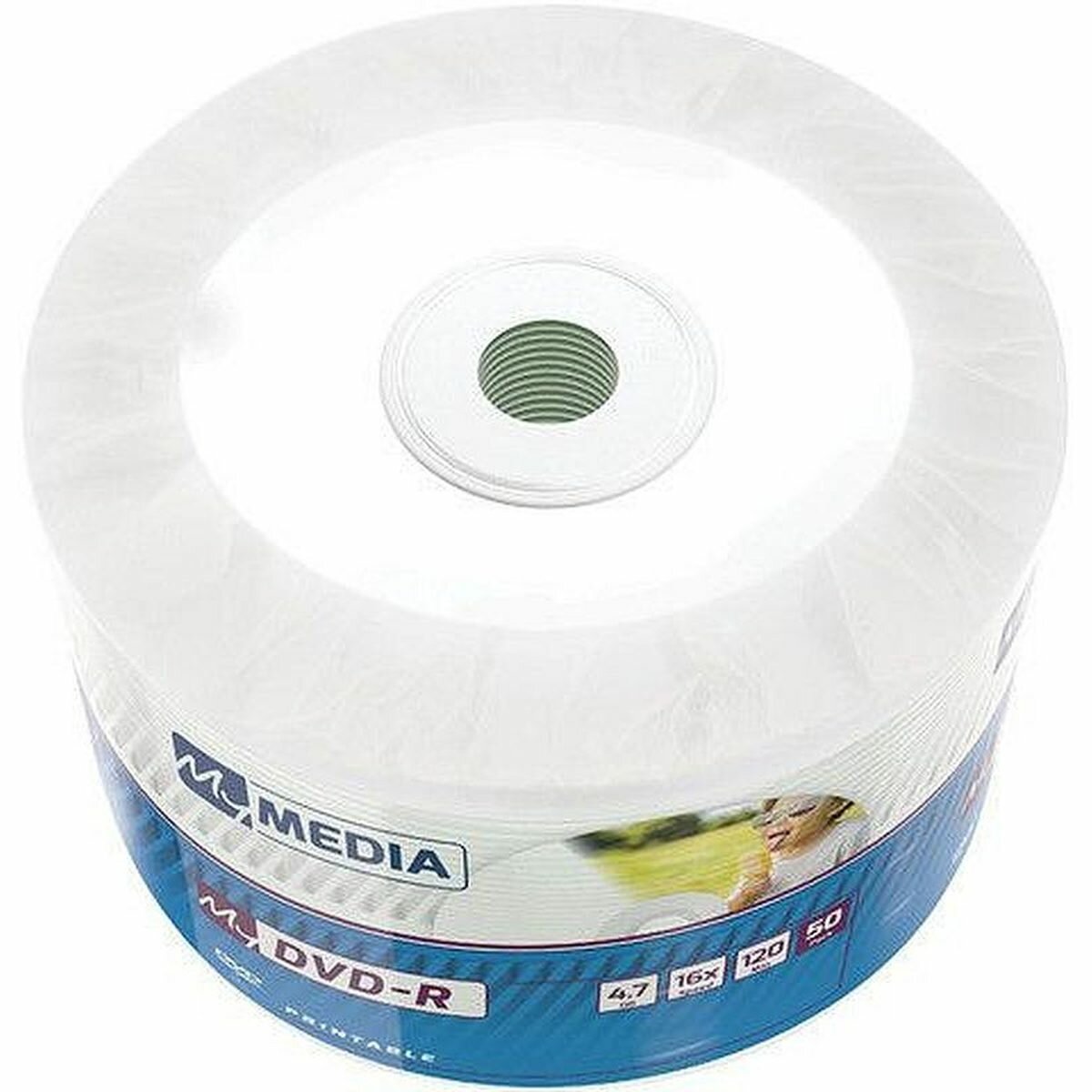 Оптический диск DVD-R MyMedia 4.7Gb 16x, 50шт. Color Printable (69202) (1844886)