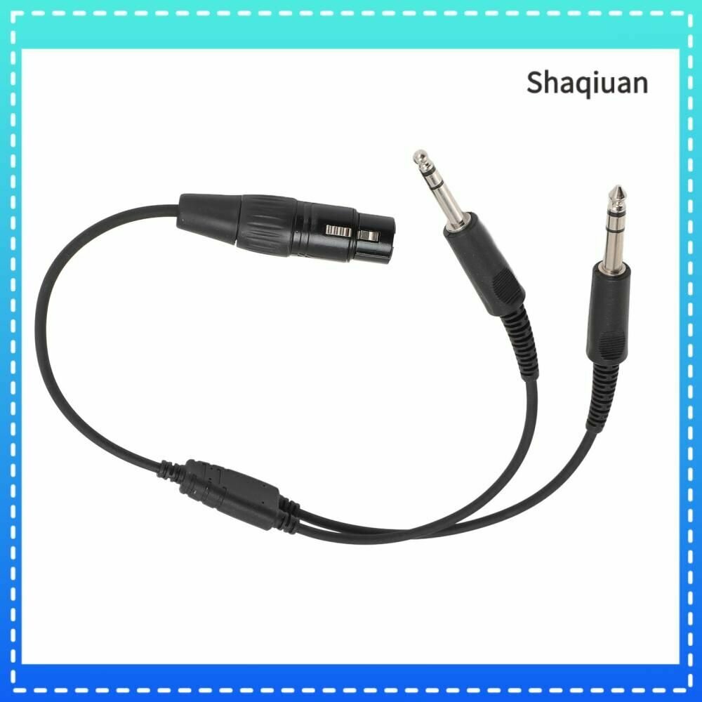 5 Pin XLR к GA двойному разъему наушников, практичный и универсальный, для использования в авиации