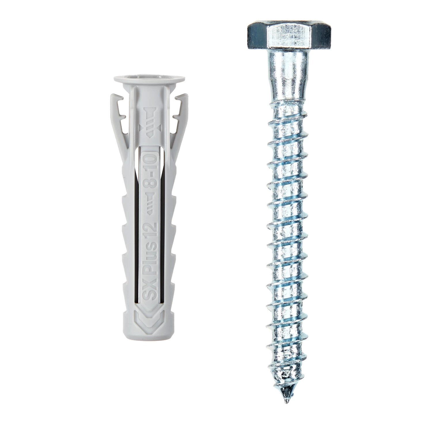 Дюбель распорный Fischer SX PLUS 12x60 мм нейлон с шурупом (2 шт.) Fischer 578824