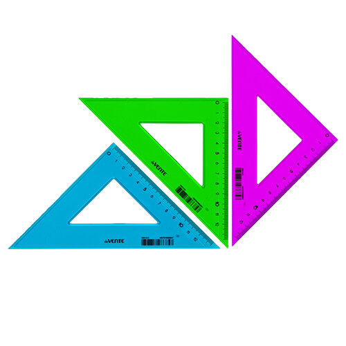 Треугольник " deVente " 40*/13см пластик, черная односторонняя гадуировка, индивидуальная маркировка, 30 штук