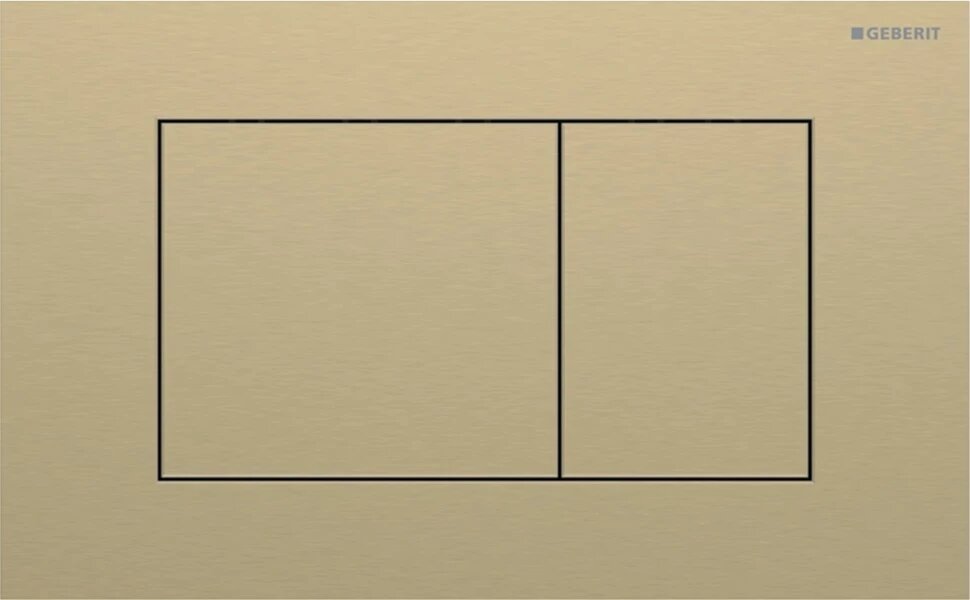 Кнопка смыва Geberit Sigma 40 115.629. QF.1 для инсталляции, латунь матовая