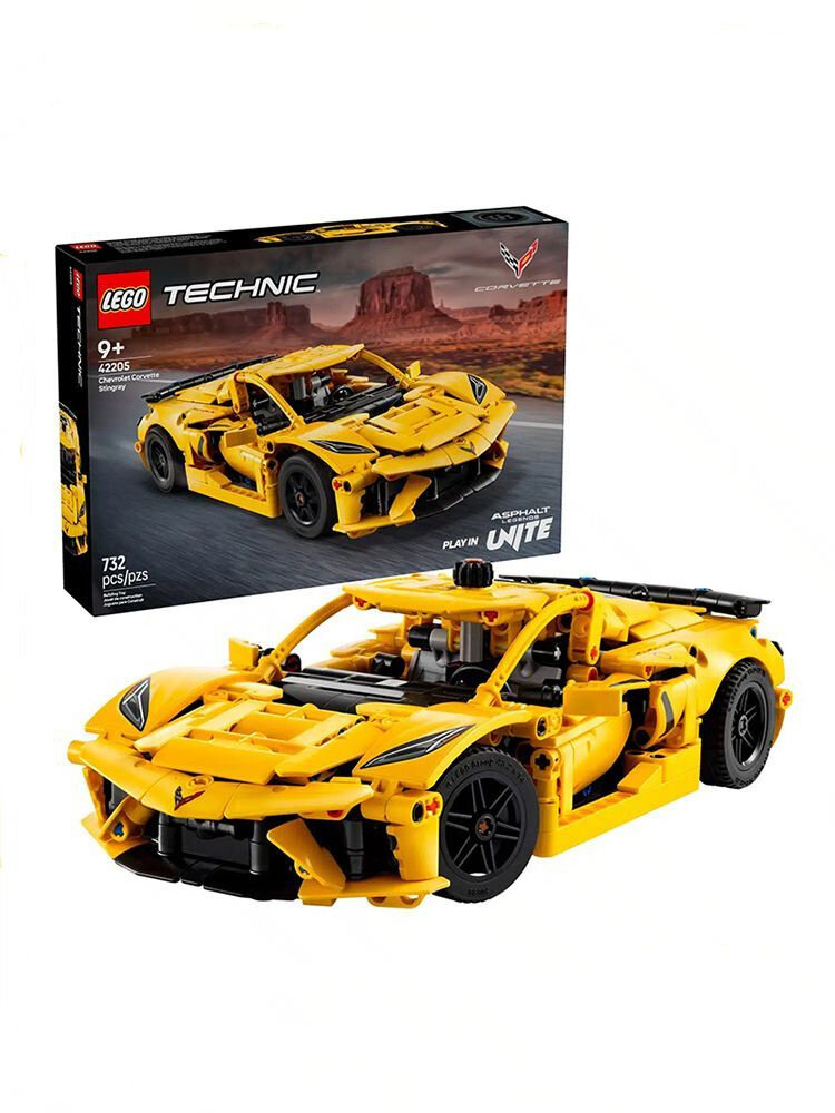 Конструктор LEGO Technic 42205 Chevrolet Corvette Stingray, 732 деталей, от 9 лет