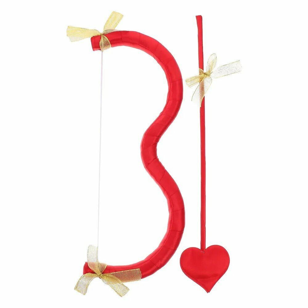 Красный пенопластовый набор лука и стрел купидона для декорации