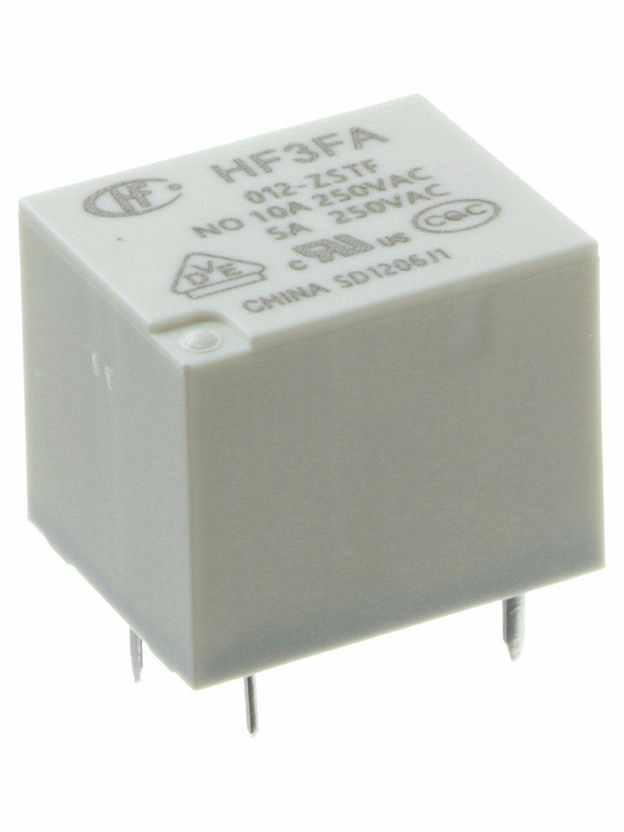Реле 12В, 1 группа 10А 277В AC Hongfa HF3FA/012-1ZSTF SPDT 1С
