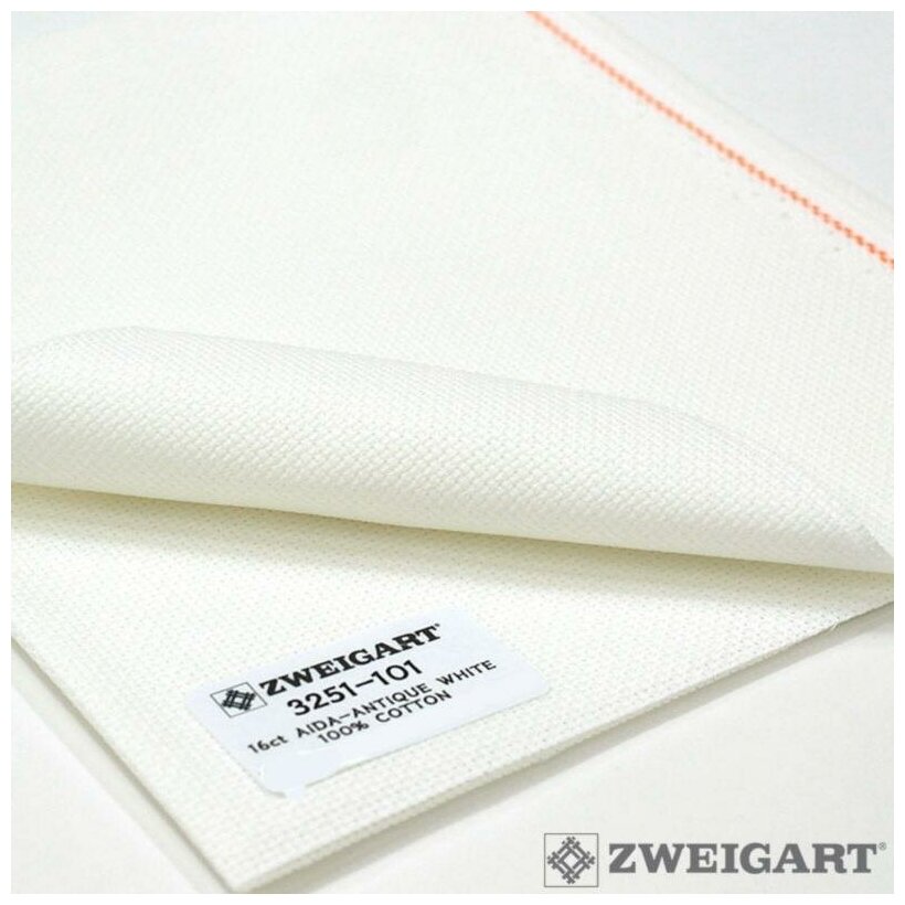 Канва для вышивания Zweigart 3251/101 Aida 16 (36*46см) молочный