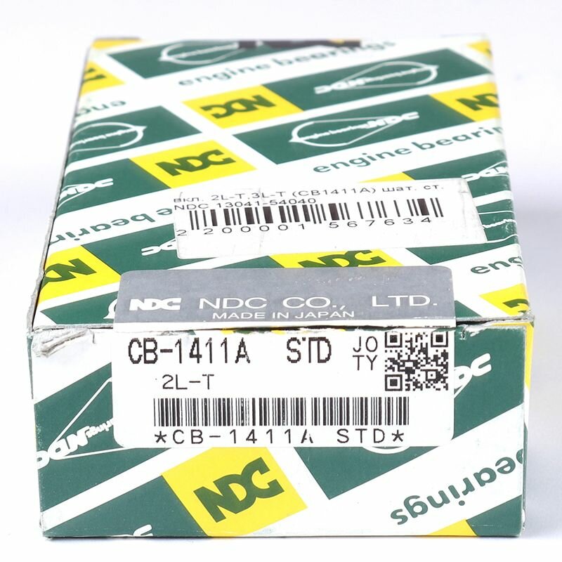 Вкладыши шатунные комплект (стандарт) TOYOTA 13041-54042 2L-T; 3L-T CB1411A NDC